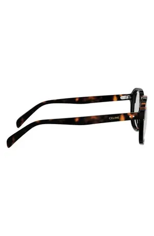 Celine Geometric Optical Glasses - Dark Havana
