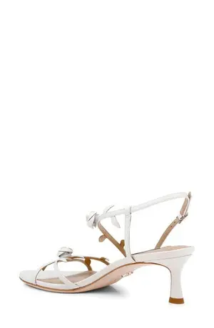 Badgley Mischka Orland Leather Sandal - White Leather