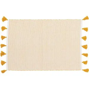 CAROL & FRANK Brett Placemat Set Of 4 - Yellow