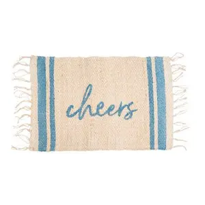 CAROL & FRANK Cheers Jute Rug - Blue