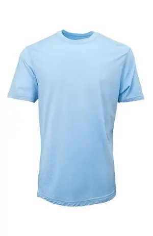 LORDS OF HARLECH Cassius Merino Wool Jersey Crew Neck T-shirt - Blue