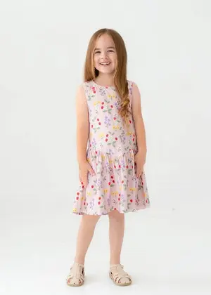 MABEL + HONEY Floral Print Sleeveless Dress