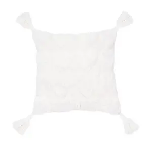 CAROL & FRANK Heart Accent Pillow - White