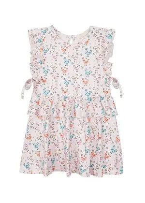 MABEL + HONEY Girls' Farmyard Print Dress