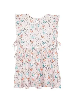 MABEL + HONEY Girls' Farmyard Print Dress