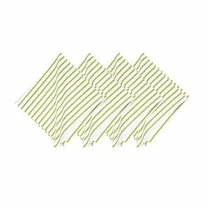 CAROL & FRANK Wonderland Stripe Napkins Set Of 4 - Green