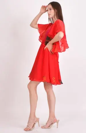 RAAS Biha Hand Tie-dye Mini Sundress
