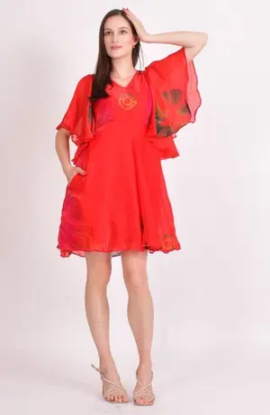 RAAS Biha Hand Tie-dye Mini Sundress
