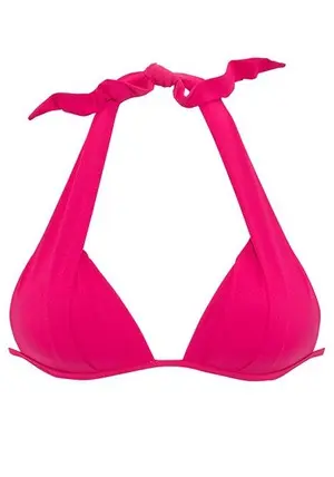 LASCANA Halter Push-up Bikini Top - Pink