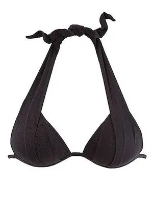 LASCANA Halter Push-up Bikini Top - Black