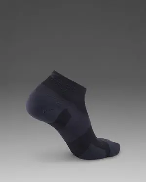 2xu Vectr Light Cushion 1/4 Crew Socks - Black/titanium