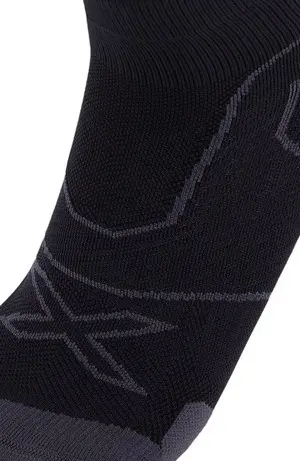 2xu Vectr Cushion 1/4 Crew Socks - Black/titanium
