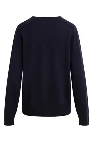 FAVORITE DAUGHTER The Ryann V-neck Cashmere Sweater - Navy