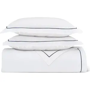 ELA LANE USA Heirloom Organic Percale Duvet Cover - White - King