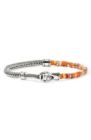 John Hardy Heishi Bead Bracelet - Silver
