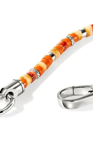 John Hardy Heishi Bead Bracelet - Silver