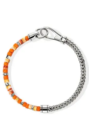 John Hardy Heishi Bead Bracelet - Silver