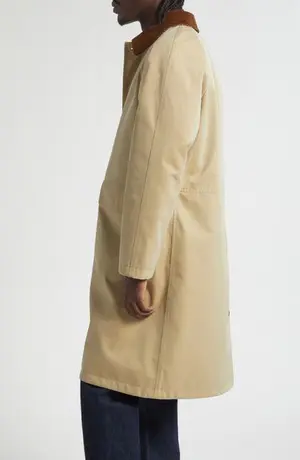 DRAKE'S Reversible Single-breasted Mac Jacket - Beige Check