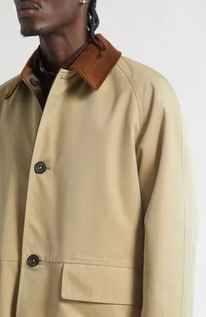 DRAKE'S Reversible Single-breasted Mac Jacket - Beige Check