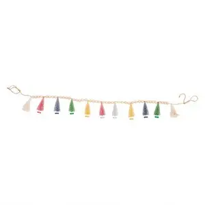 CAROL & FRANK Color Bottle Brush Tree Garland