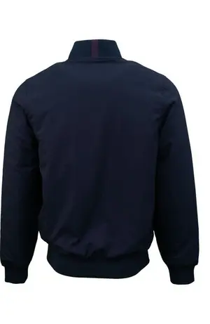 LORDS OF HARLECH Jenkin Reversible Bomber Jacket - Navy