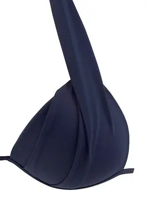 LASCANA Halter Push-up Bikini Top - Navy