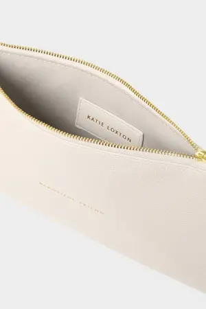 KATIE LOXTON Sentiment Pouch 'beautiful Friend - White