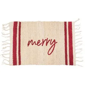 CAROL & FRANK Merry Jute Rug - Red