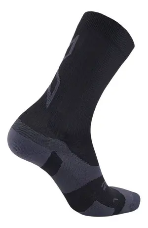 2xu Vectr Light Cushion Crew Socks - Black/titanium