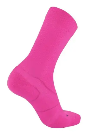 2xu Vectr Light Cushion Crew Socks - Fuchsia/black