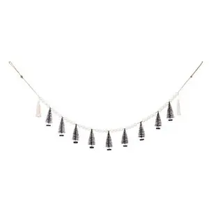 CAROL & FRANK Bottle Brush Garland - Green