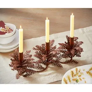 TAG Greenery Taper Candle Holdersrustic Iron Fall Decor
