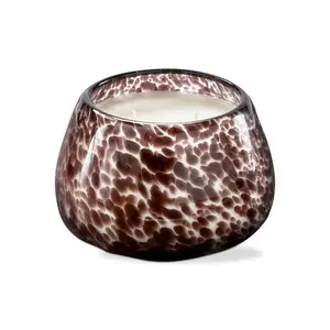 TAG Confetti Glass Bergamot Amber Citronella Candle - Brown