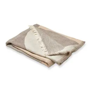 TAG Alia Taupe Soft Cozy Throw Blanket For Everyday Use - Brown