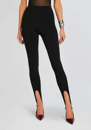 SEROYA Kelsey Stirrup Leggings - Black