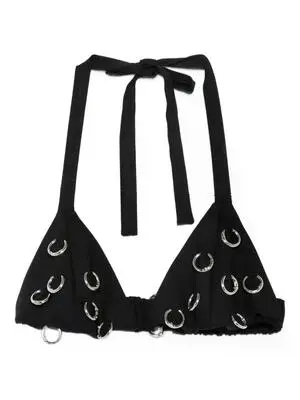 MEDEEA Rings Bra Top - Black