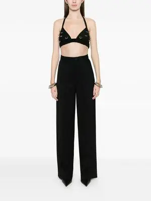 MEDEEA Loose Wool Trousers - Black