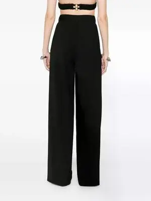 MEDEEA Loose Wool Trousers - Black