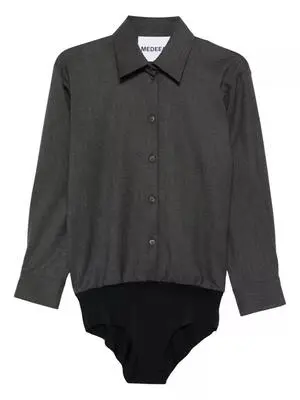 MEDEEA Button-front Shirt Bodysuit