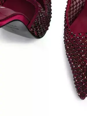 LE SILLA 120mm Gilda Embellished Slingback Pumps - Red