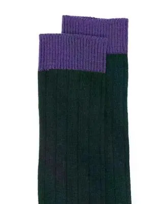 IN THE BOX Ribbed Color-block Socks