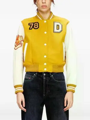 DIESEL® L-real-cp Phoenix-embroidered Jacket - Yellow