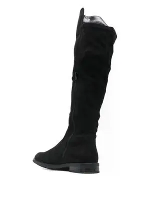 KEYS Side Zip Calf Suede Knee-high Boots