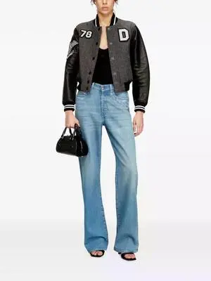 DIESEL® Bomber Jacket With Patches - Grey