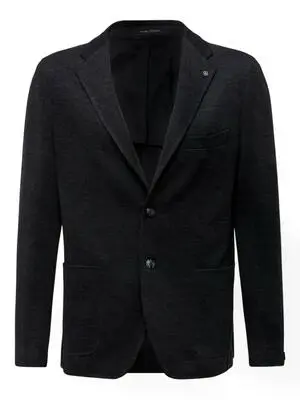 Tagliatore Button-fastening Jacket With Logo Detail