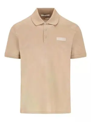 Givenchy Grosgrain Ribbon Polo Shirt - Neutrals
