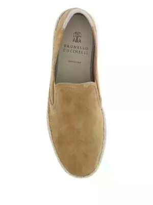 Brunello Cucinelli Suede Espadrilles - Neutrals