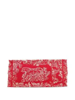 Dior Book Patterned Tote Bag - Red