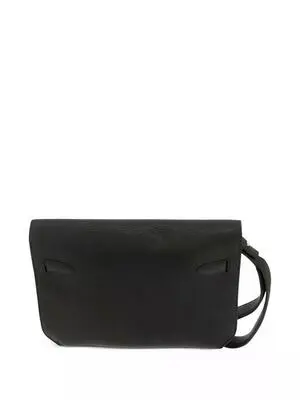 Hermès Kelly Dépêches Flap Wrist-strap Clutch Bag - Black