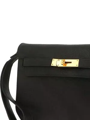 Hermès Kelly Dépêches Flap Wrist-strap Clutch Bag - Black